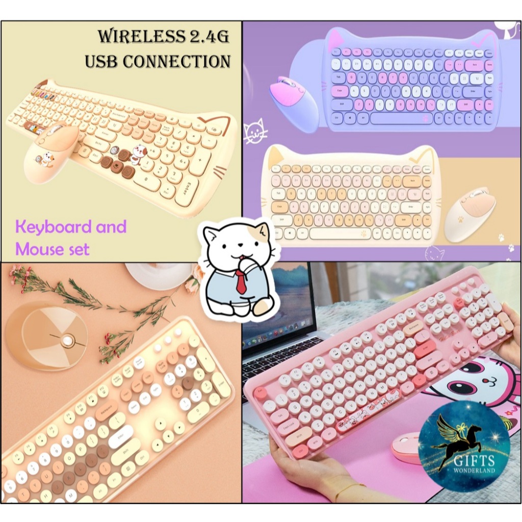 [Local Stock] N520 and MOFII Geezer Cat Hello Bear Wireless Keyboard ...