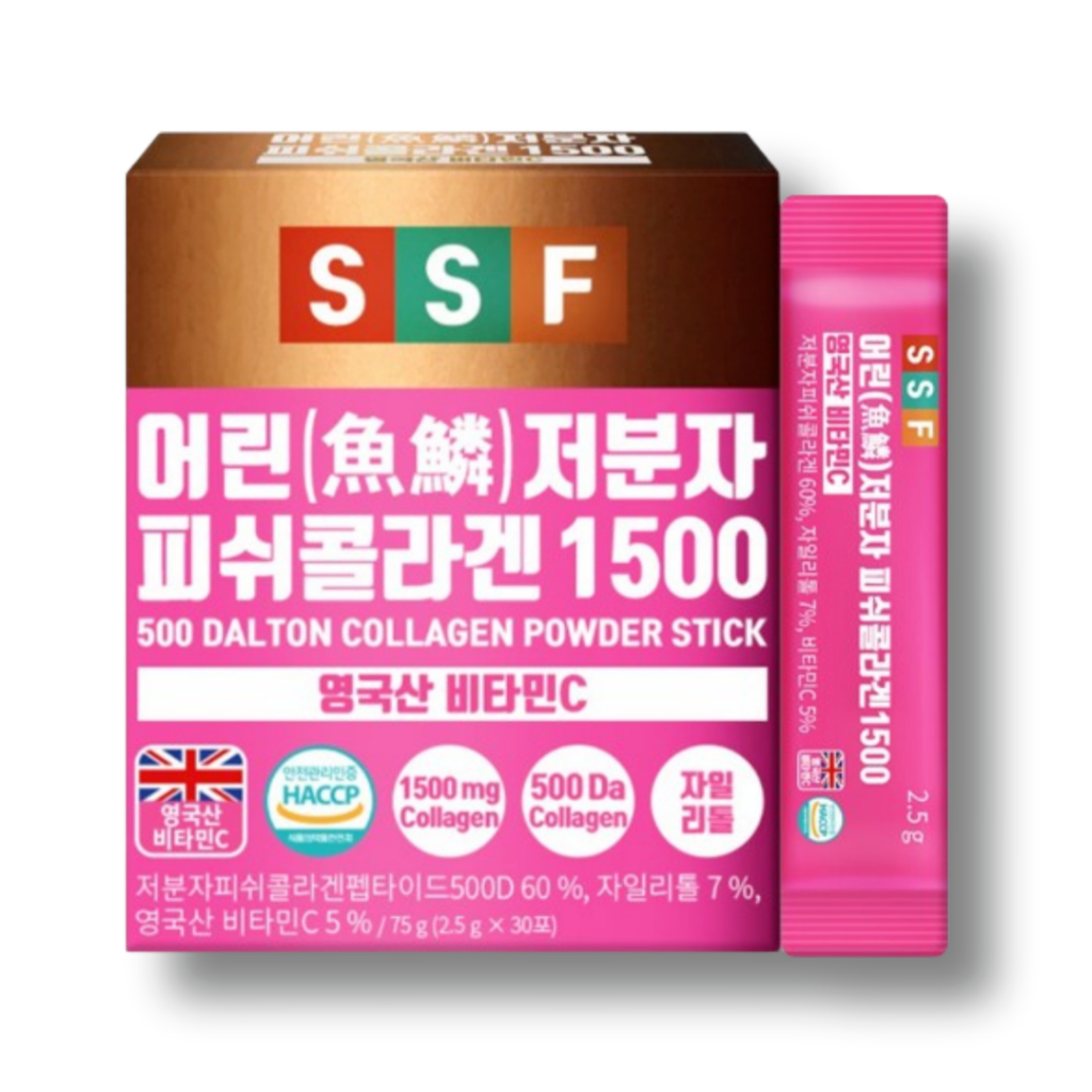 SSF Fish Collagen Powder Stick 500 Dalton - 1500mg Low Molecular Collagen, 30 Sachets | Shopee ...