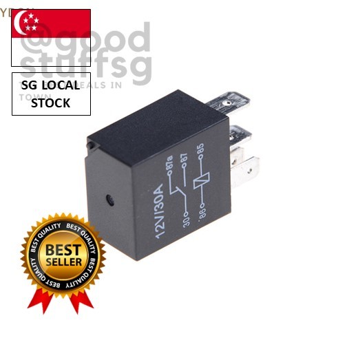 [SG FREE 🚚] DC 12V 5 Pins 30A Automotive Changeover Relay Car Bike ...