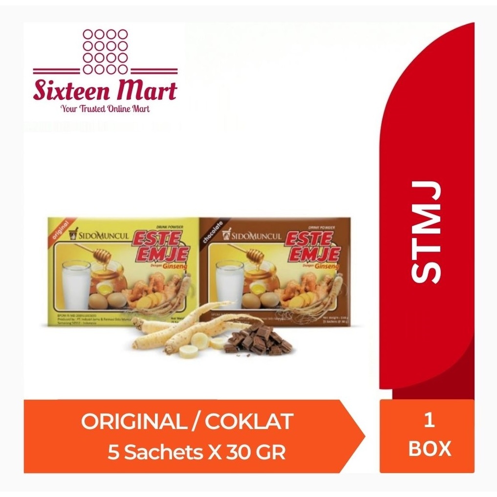 SIDOMUNCUL STMJ Susu Telur Madu Jahe | Jahe Wangi | 1 box 5 sachets ...