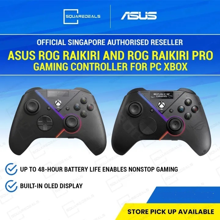 Asus ROG Raikiri And ROG Raikiri Pro Gaming Controller for PC Xbox ...
