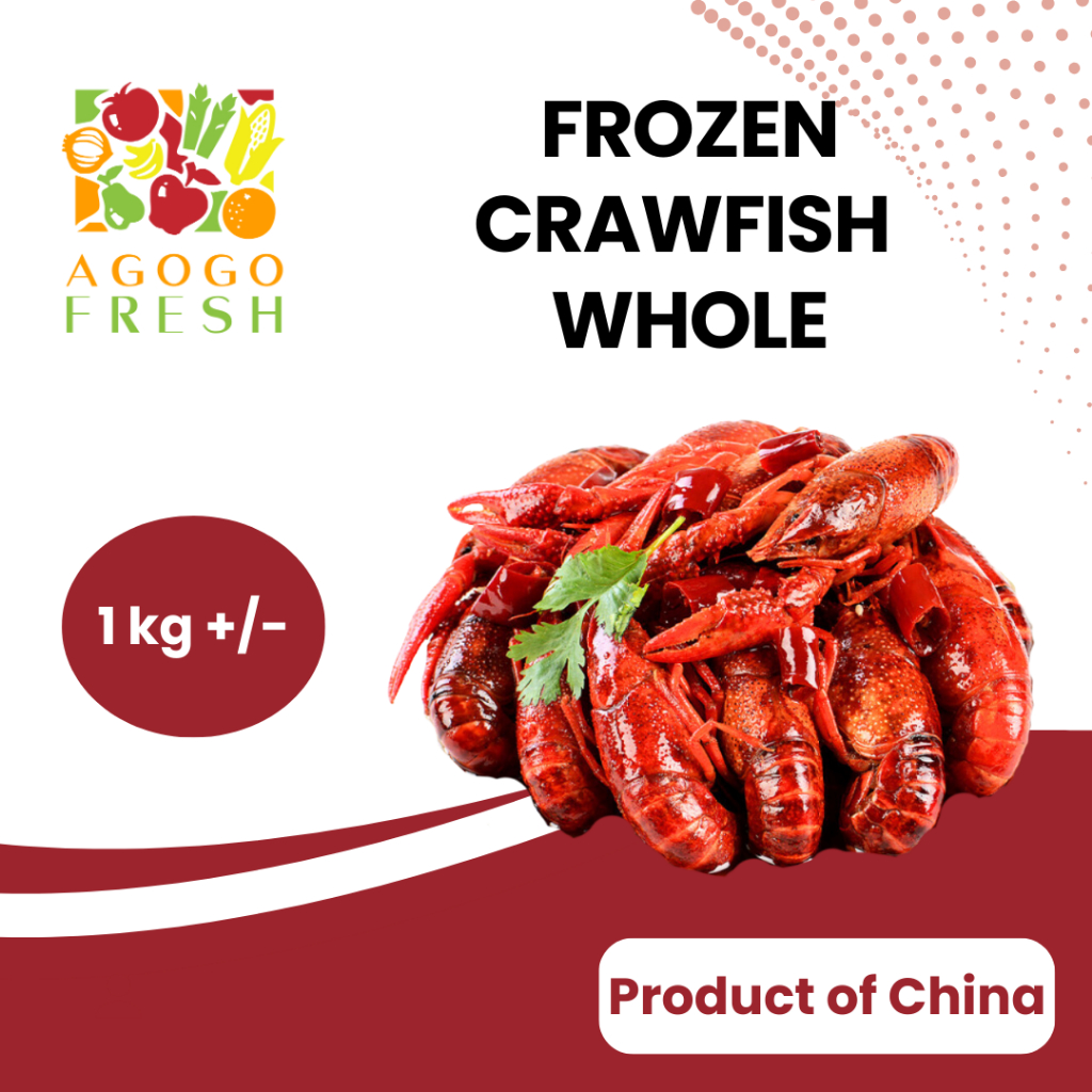 [Agogo Fresh - Frozen] Frozen Cooked Crawfish Whole (1kg +/-) | Shopee ...