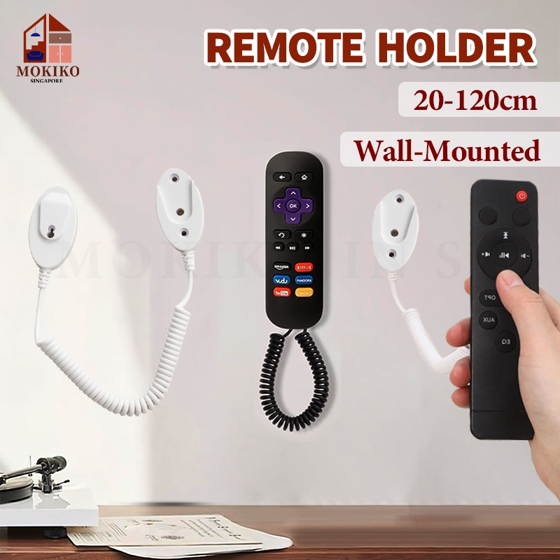 【SG】Remote Control Anti Loss Rope Wall-mounted Remote Holder Paste ...