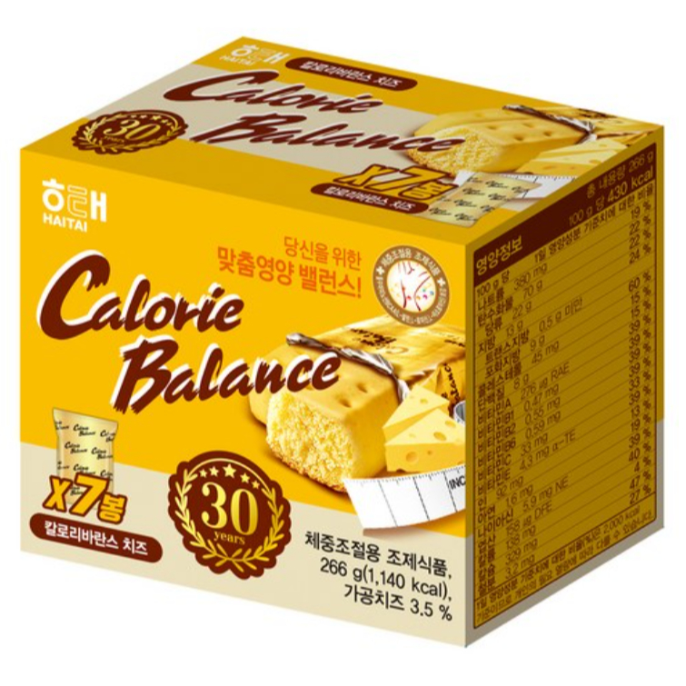 HAITAI IDOL DIET Calorie Balance Cheese Bars 7pcs | Shopee Singapore