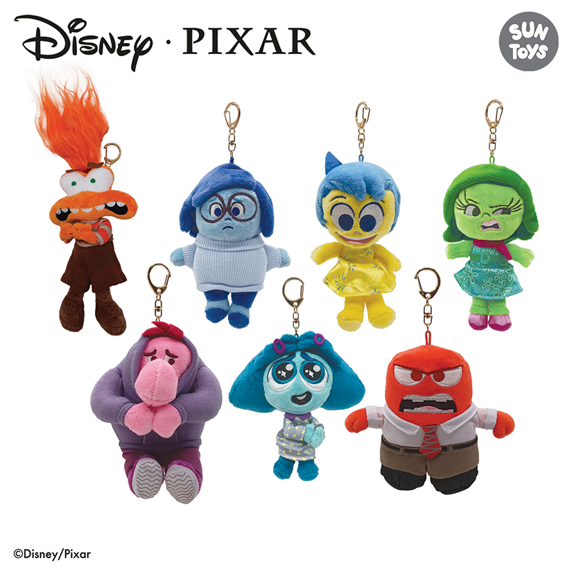 Disney Pixar 4.5" Inside Out 2 Plush Keychain Series | Shopee Singapore