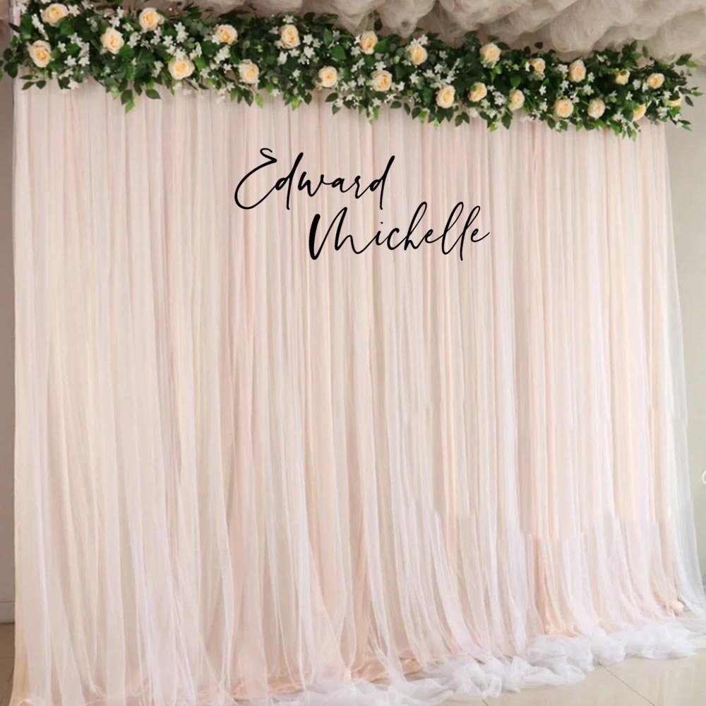 Made in SG | Customised Wall Name Signage | Bridal Backdrop | Shopee ...