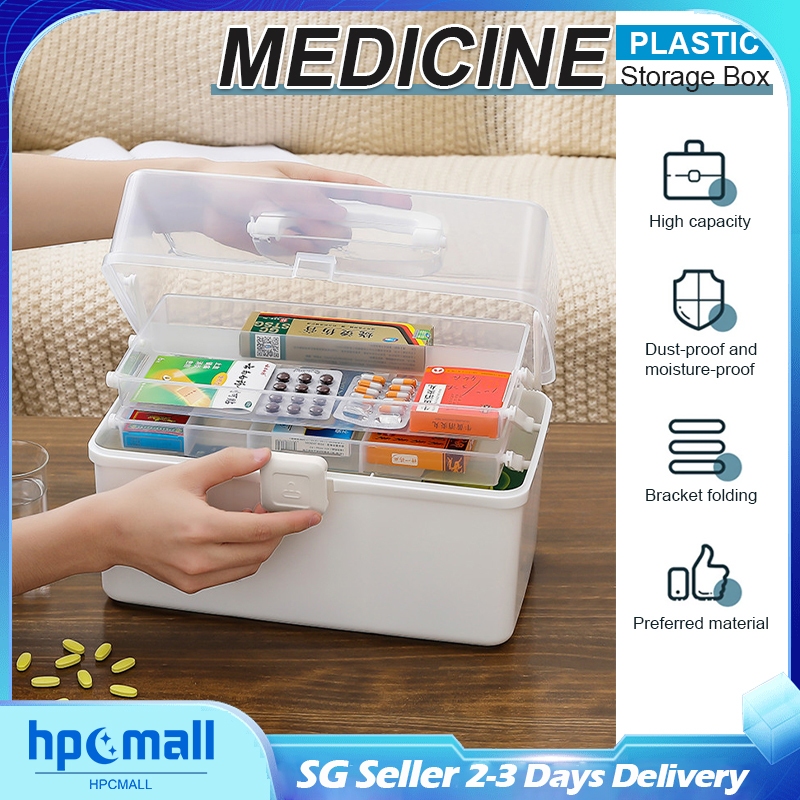 【SG Stock】Multipurpos Storage Box First Aid Box Medicine Storage Box ...