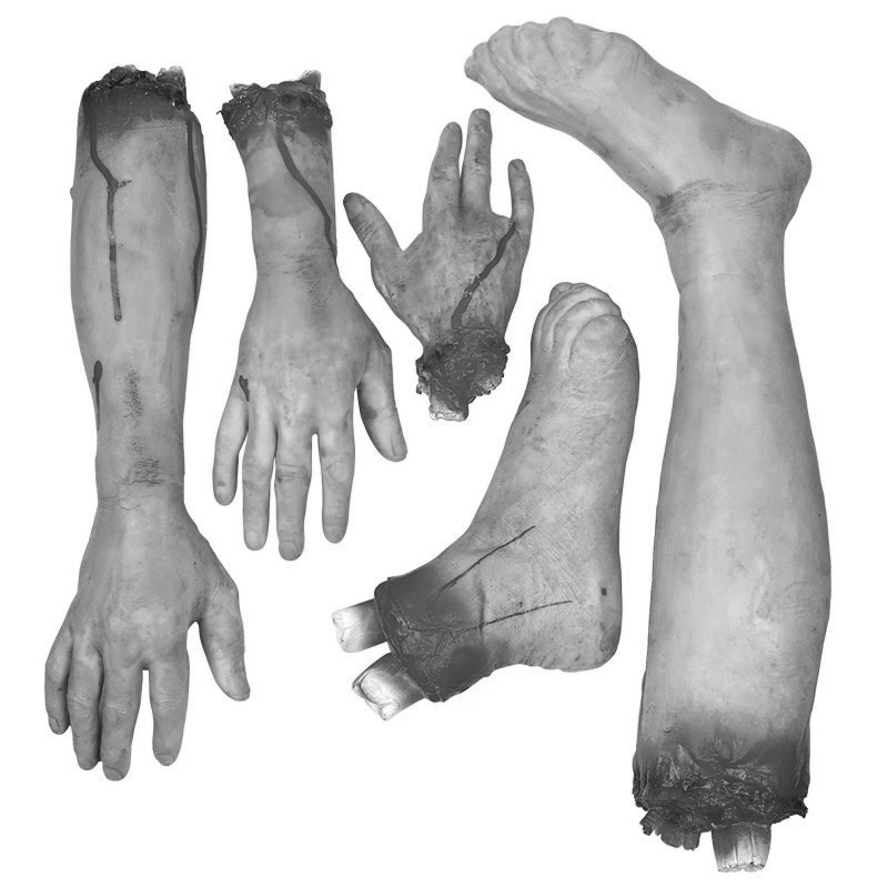 [SG Seller] Halloween Props Haunted House Decoration Severed Hand Arm ...