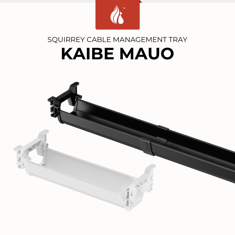 Squirrey Kaibe MAUO Cable Management Tray [ 2-Level Height, Extendable ...