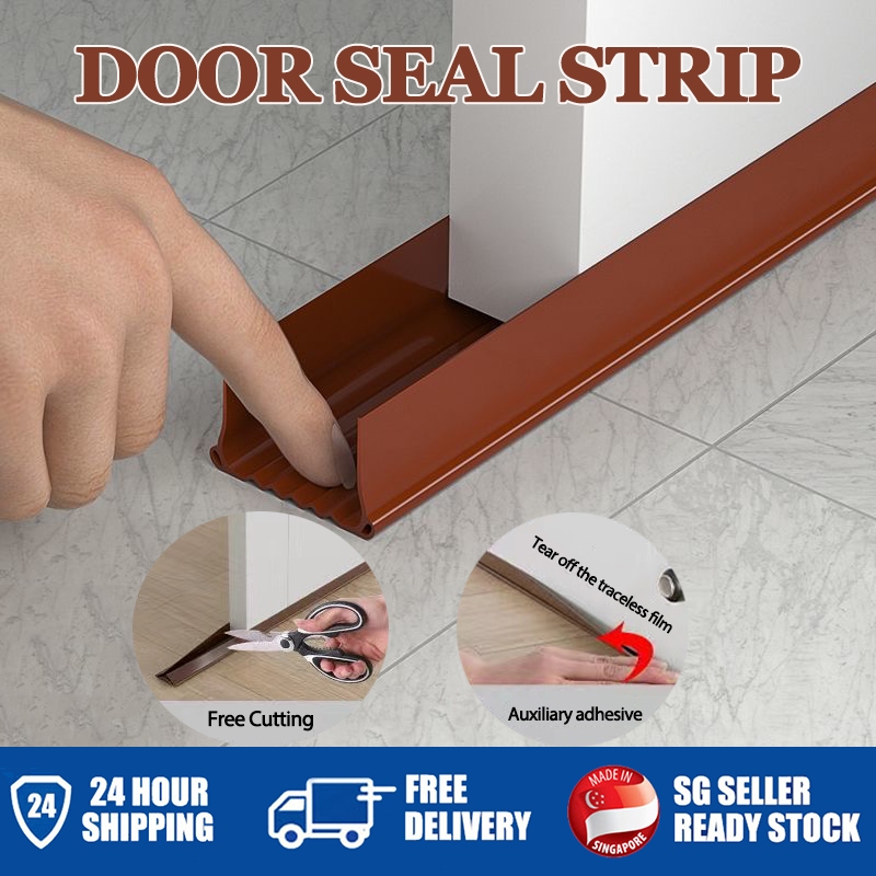 SG [In Stock]UPGRADE 96CM Door Seal Wave PVC Doorstopper Soundproof ...