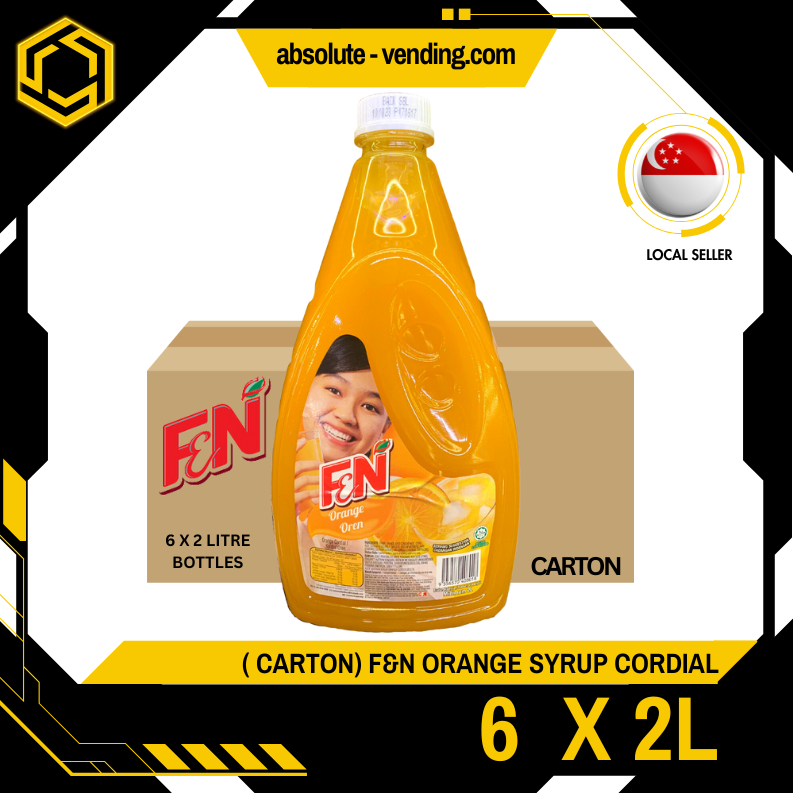 F&N Orange Syrup 2L X 6 (BOTTLES) | Shopee Singapore