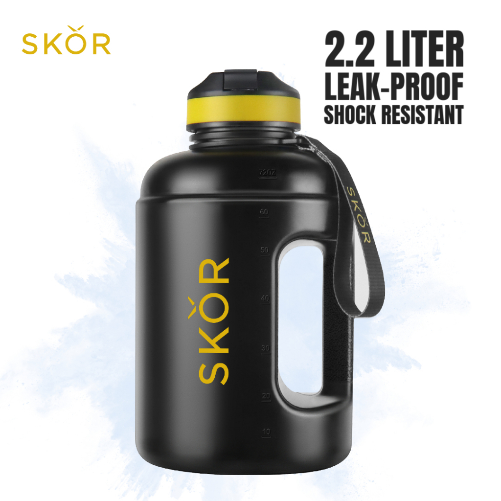 SKOR Sports & Outdoors Water Bottle, Leakproof BPA-Free Shock-Resistant ...