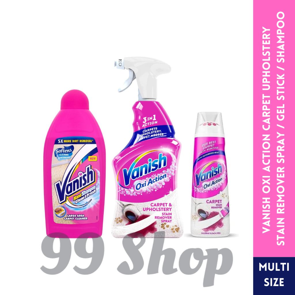 Vanish Hand Shampoo Clean and Fresh Carpet Cleaning Liquid 450ml ...