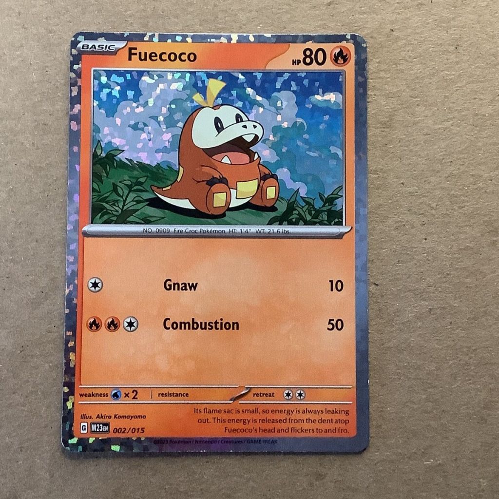 Pokemon Card -Fuecoco - 002/015 - Holo Promo | Shopee Singapore