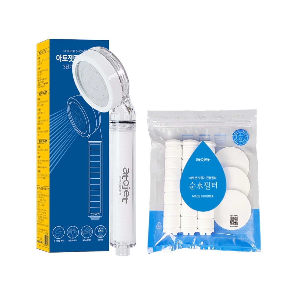 [ATOJET] Filter shower + head filter 3P + body filter 3P | Shopee Singapore