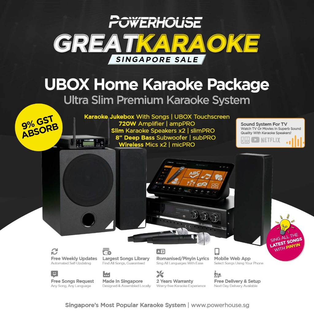 [SG] Powerhouse Slim Home Karaoke System + Powerhouse Touchscreen ...