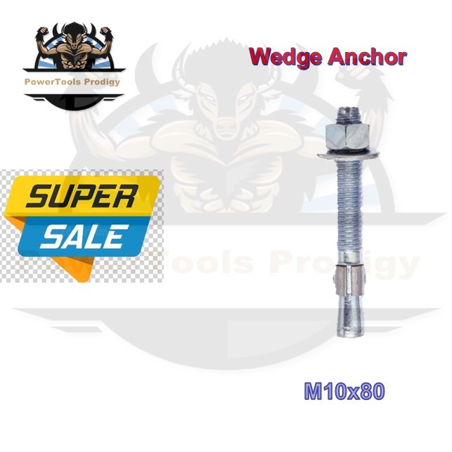WEDGE ANCHOR WALL PLUG M10 X 80 ( 50PCS PER BOX) | Shopee Singapore