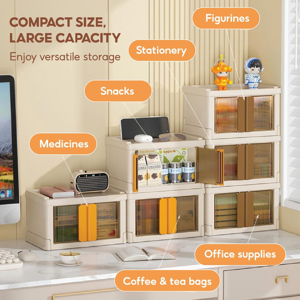 Foldable Storage Box snack Box pantry kitchen Storage box snack coffee ...