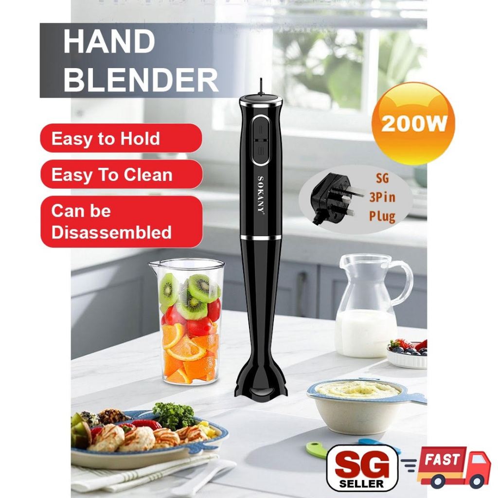Electric Hand Blender Machine Portable Blender Stick Fruit Juice ...