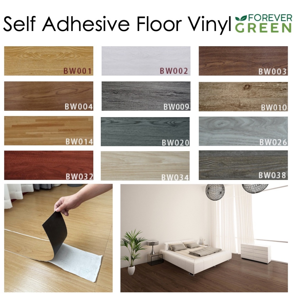 SG LEGIT SELLER Vinyl Flooring Self Adhesive Floor Sticker Living Room ...