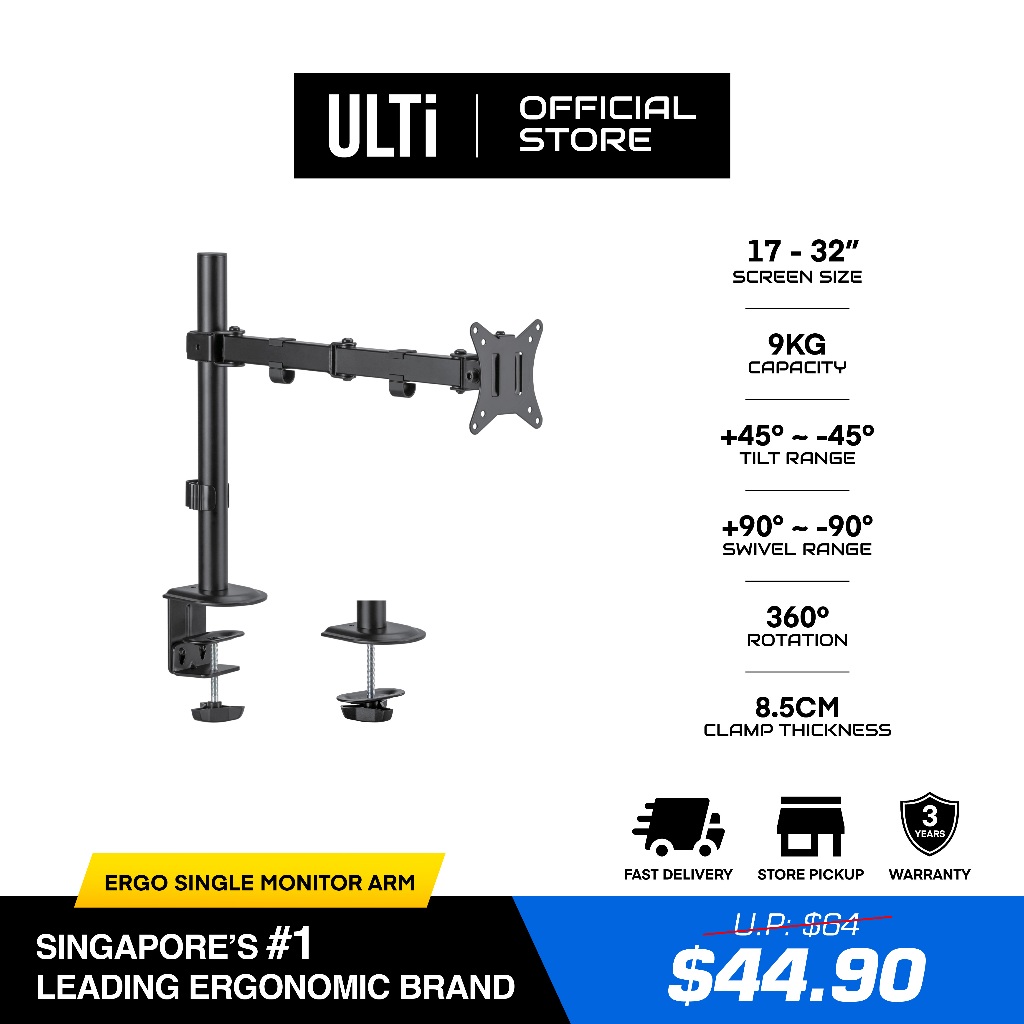 ULTi Evo Single Monitor Arm | T31 | Shopee Singapore