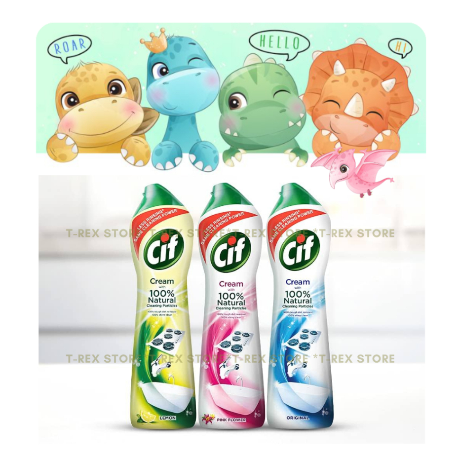 [Bundle of 3] CIF Cream Multi Surface Cleaner - Lemon / Original / Pink ...