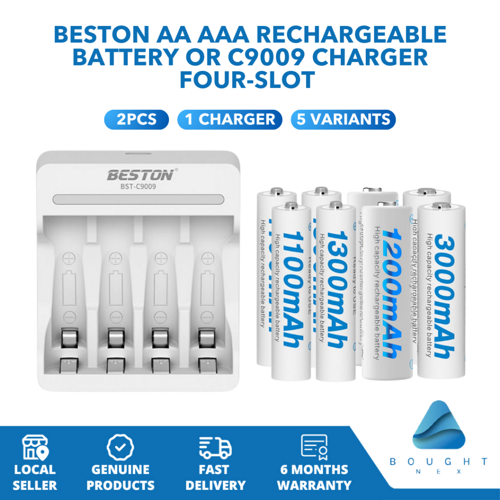 Beston AA AAA Rechargeable Battery And C9009 Charger Four-slot - 1.2V ...
