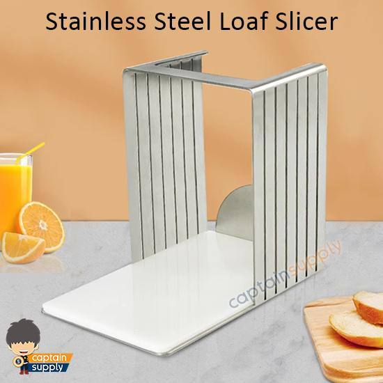 High Quality Stainless Steel Loaf Bread Slicer Cutter Stand | Shopee ...
