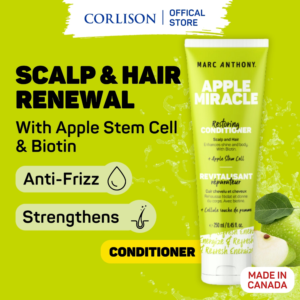 Marc Anthony Apple Miracle Restoring Conditioner 250ml | Shopee Singapore