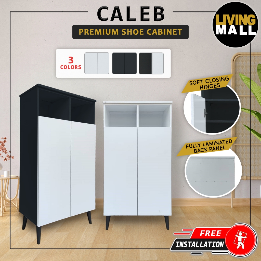 Living Mall Caleb Shoe Cabinet with Soft Closing Hinges and Fully ...