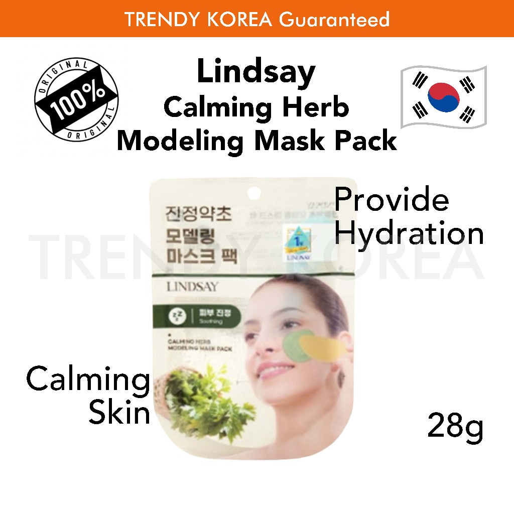 Lindsay Calming Herb Modeling Mask Pack, Face Mask & Packs, 28g ...