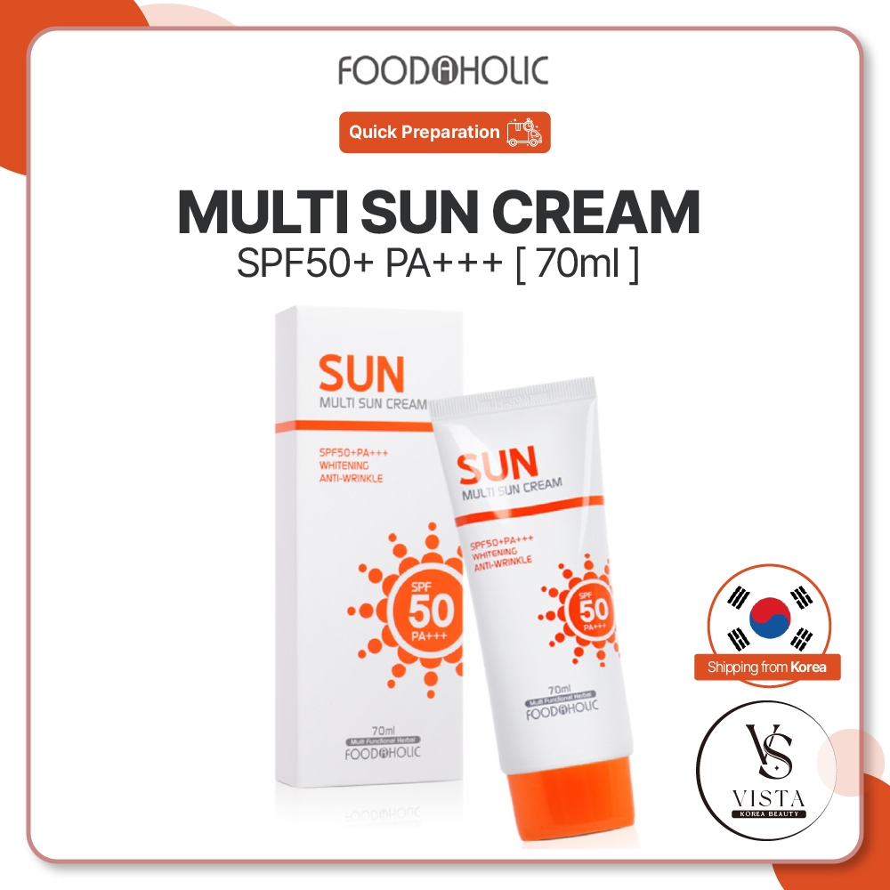 [Foodaholic] Multi Sun Cream SPF 50+ PA+++ 70ML | Shopee Singapore