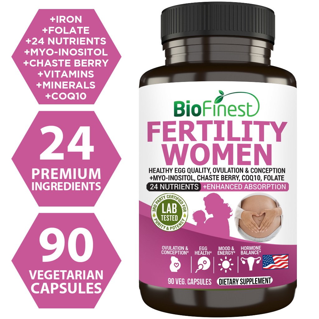 Biofinest Fertility Women Multivitamin Supplement - Myo Inositol CoQ10 ...