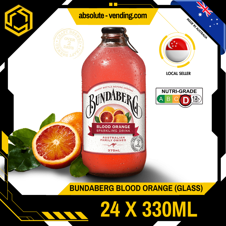 BUNDABERG Blood Orange 375ML X 24 (GLASS) | Shopee Singapore
