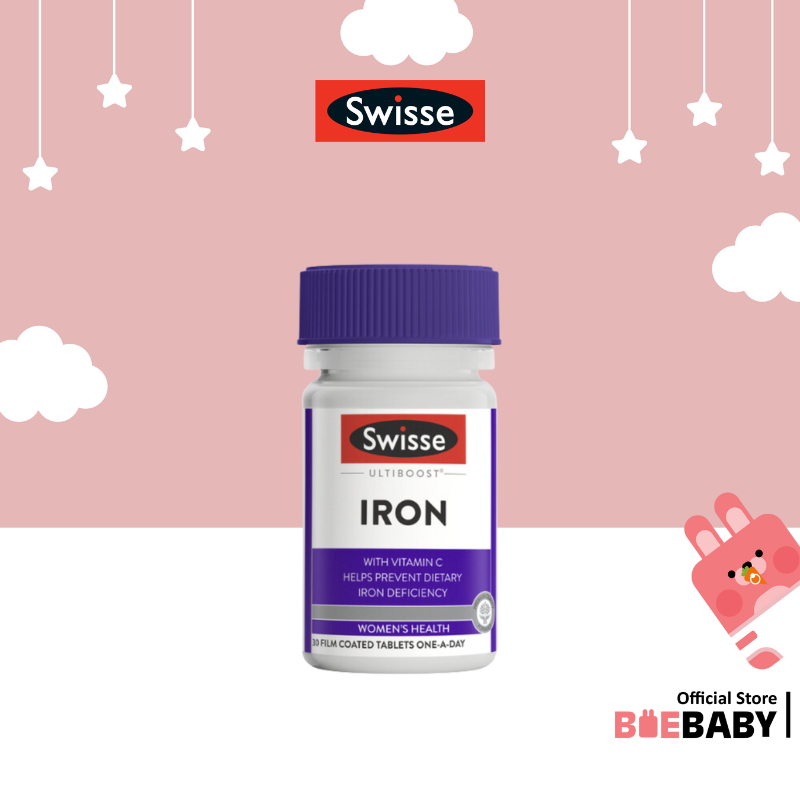 Swisse Iron with Vitamin C 30 tabs I Vegan [Baebaby] | Shopee Singapore