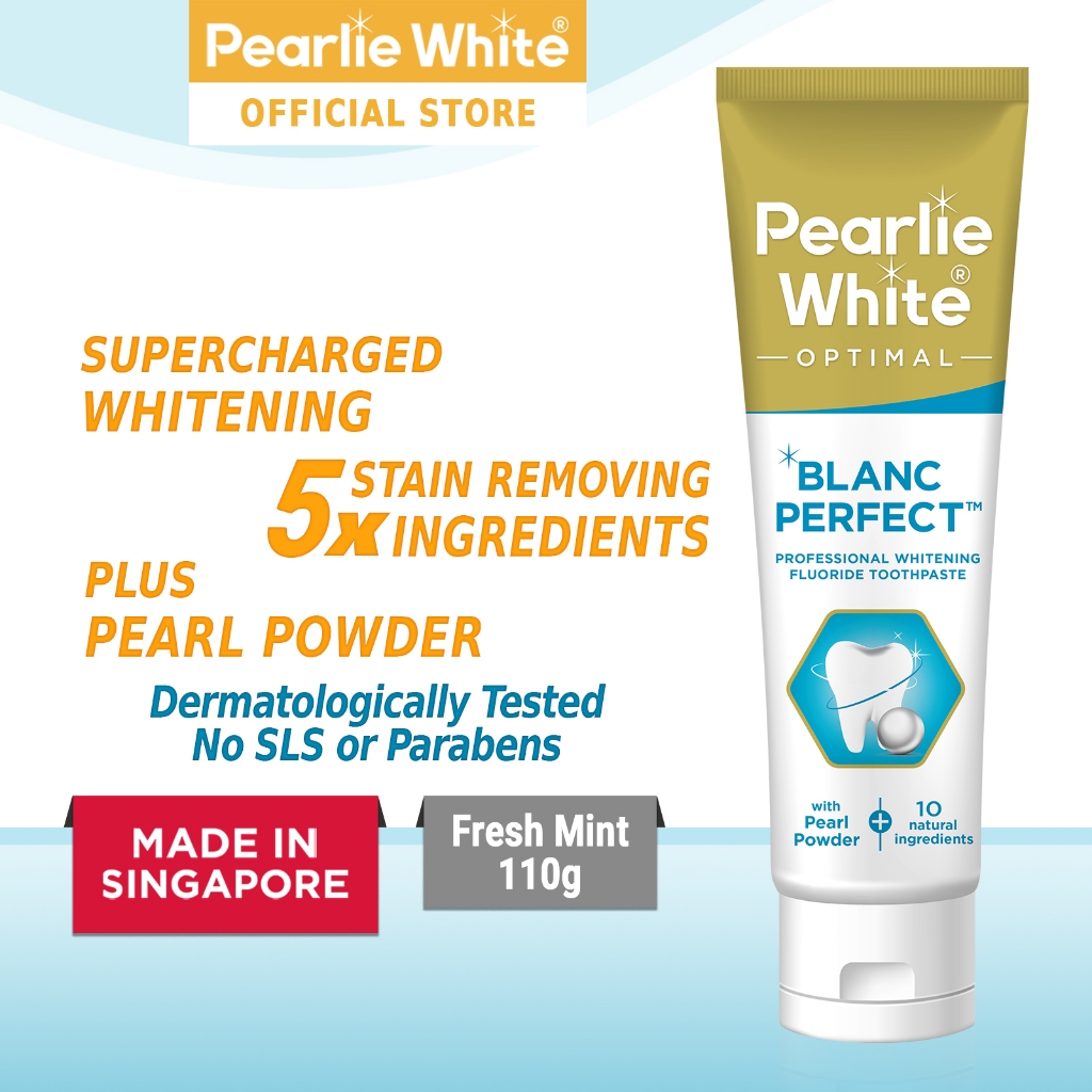 Pearlie White Optimal Blanc Perfect Professional Whitening Fluoride ...