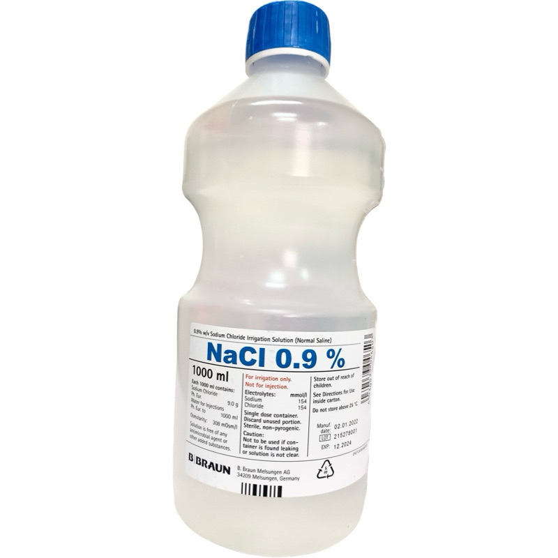 B BRAUN Sodium Chloride 0.9% Solution 1000ml (Known as Saline Water ...