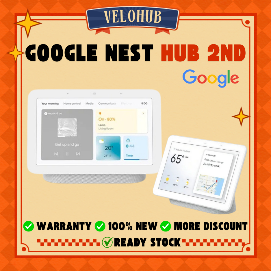 [Ready] Google Nest Hub 2nd Gen 7″ Smart Display, Google Assistant ...