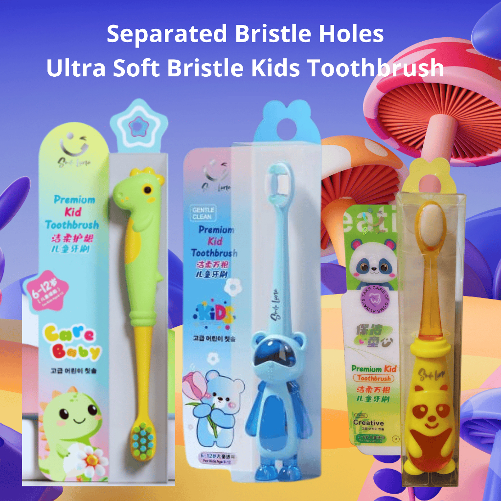 [SG STOCK] SMILE LUNA Premium Kids Toothbrush | Soft Bristle Eco ...