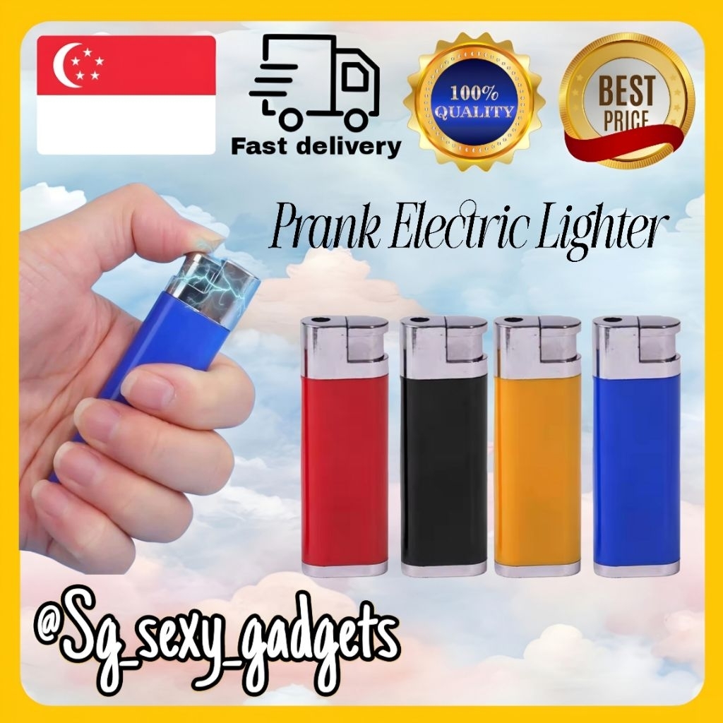 [LOCAL SELLER] Electric Shock Prank Lighter / No Flames / Suprise Toy ...