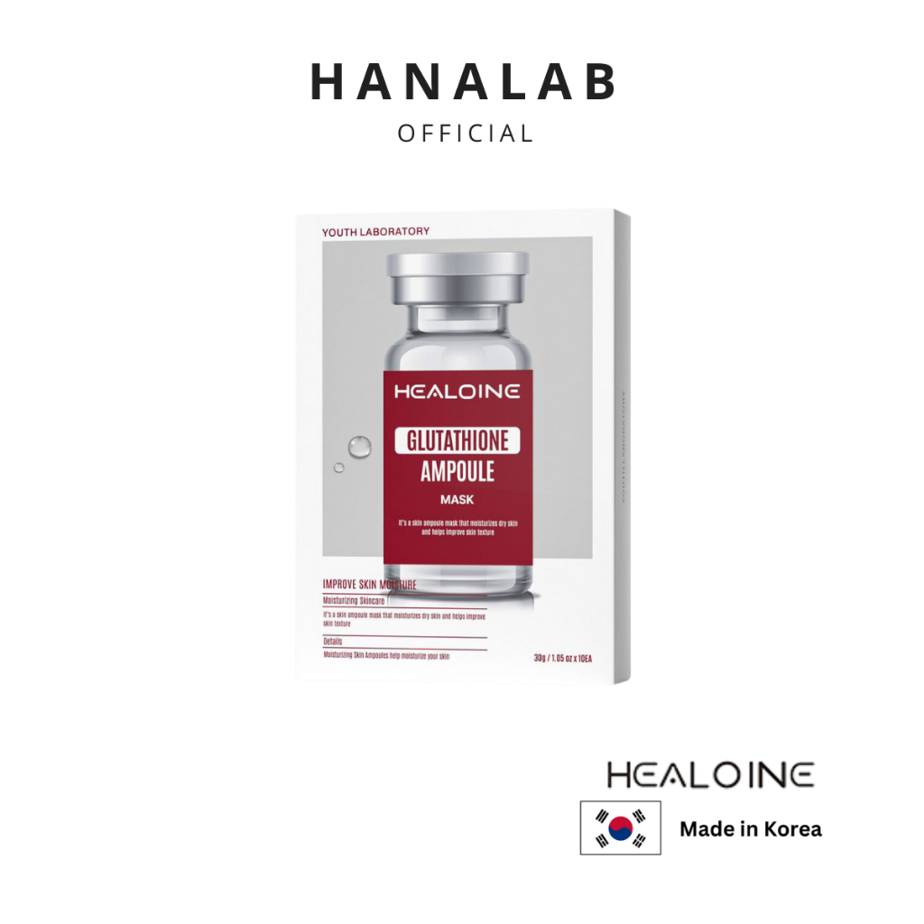 Healoine Glutathione Ampoule Mask (30g x 10 sheets) | Shopee Singapore