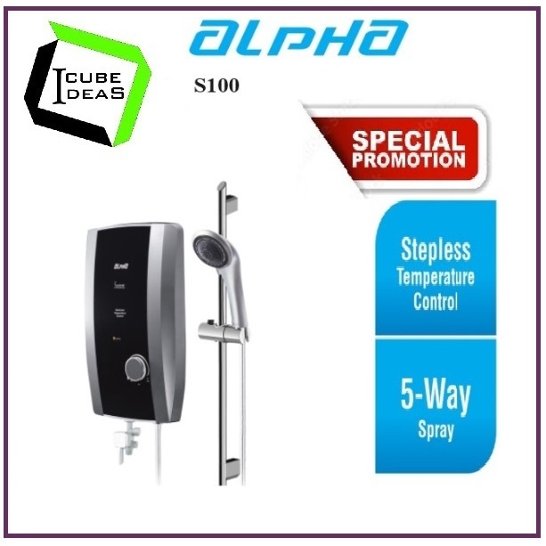Alpha S-Series S100 Instant Water Heater w/ Handshower Set| Local ...