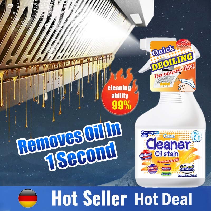 500mL Kitchen Heavy Oil Cleaning, Decontamination Kitchen Cleaner/ Home ...