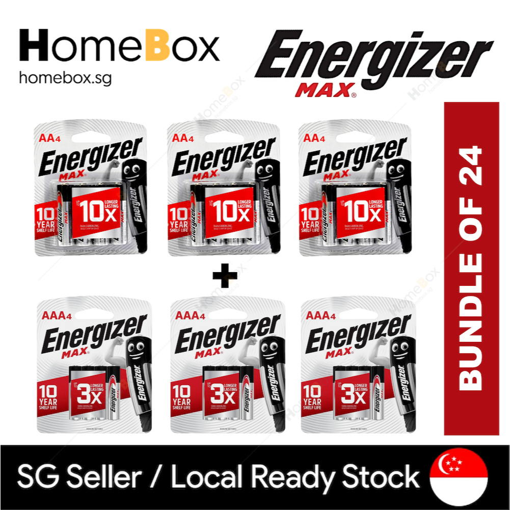 🪫 ENERGIZER 🇸🇬 [BUNDLE OF 24/48] AA/AAA MAX BATTERY | Alkaline ...