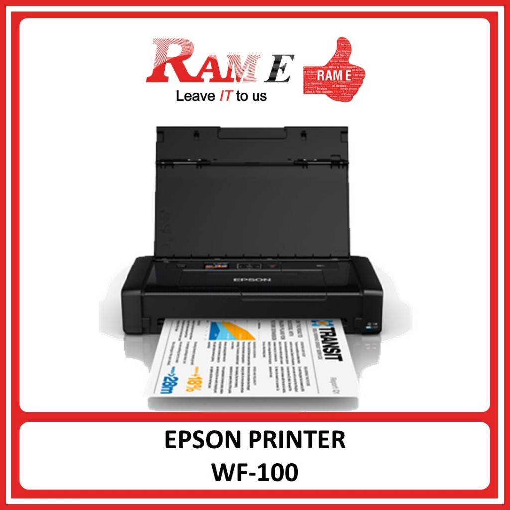 Epson WorkForce WF-100 Wi-Fi Inkjet Printer | Shopee Singapore