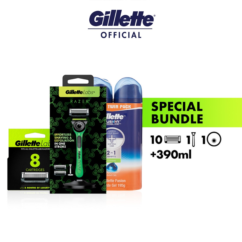 GilletteLabs X Razer Limited Edition Razor + Refills Bundle Deal ...