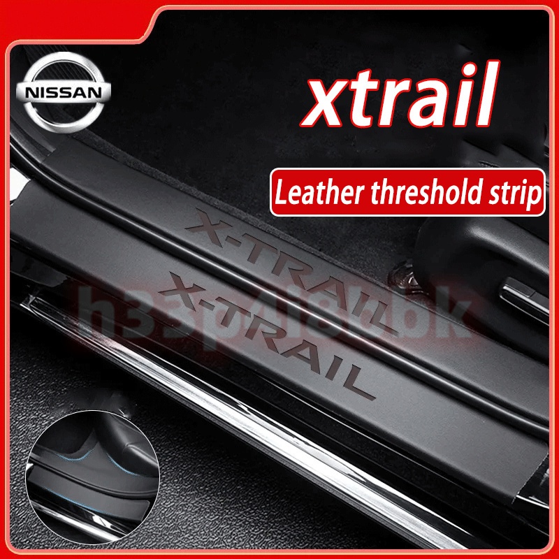 NISSAN xtrail Car Threshold Strip Leather Door Protection Stickers anti ...