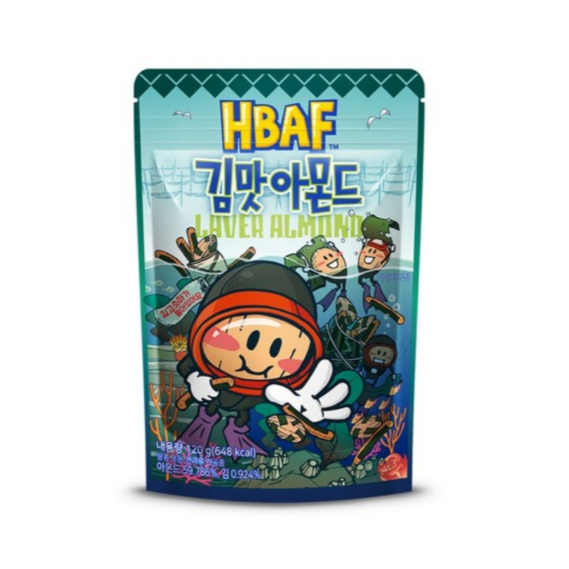 Korean HBAF Laver Almond 120g/190g | Shopee Singapore