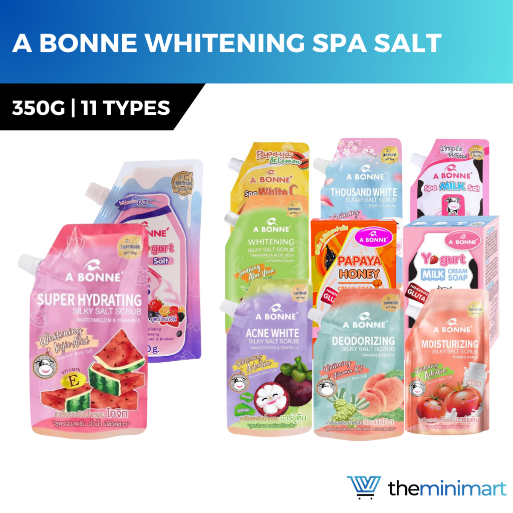 A Bonne Whitening Spa Salt 350g - Vitamin C, Yoghurt Milk, Exfoliating ...