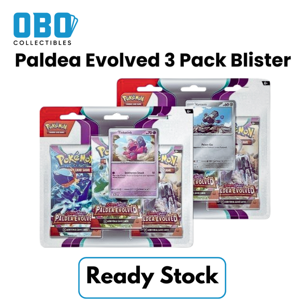 Paldea Evolved 3 Pack Blister | Shopee Singapore